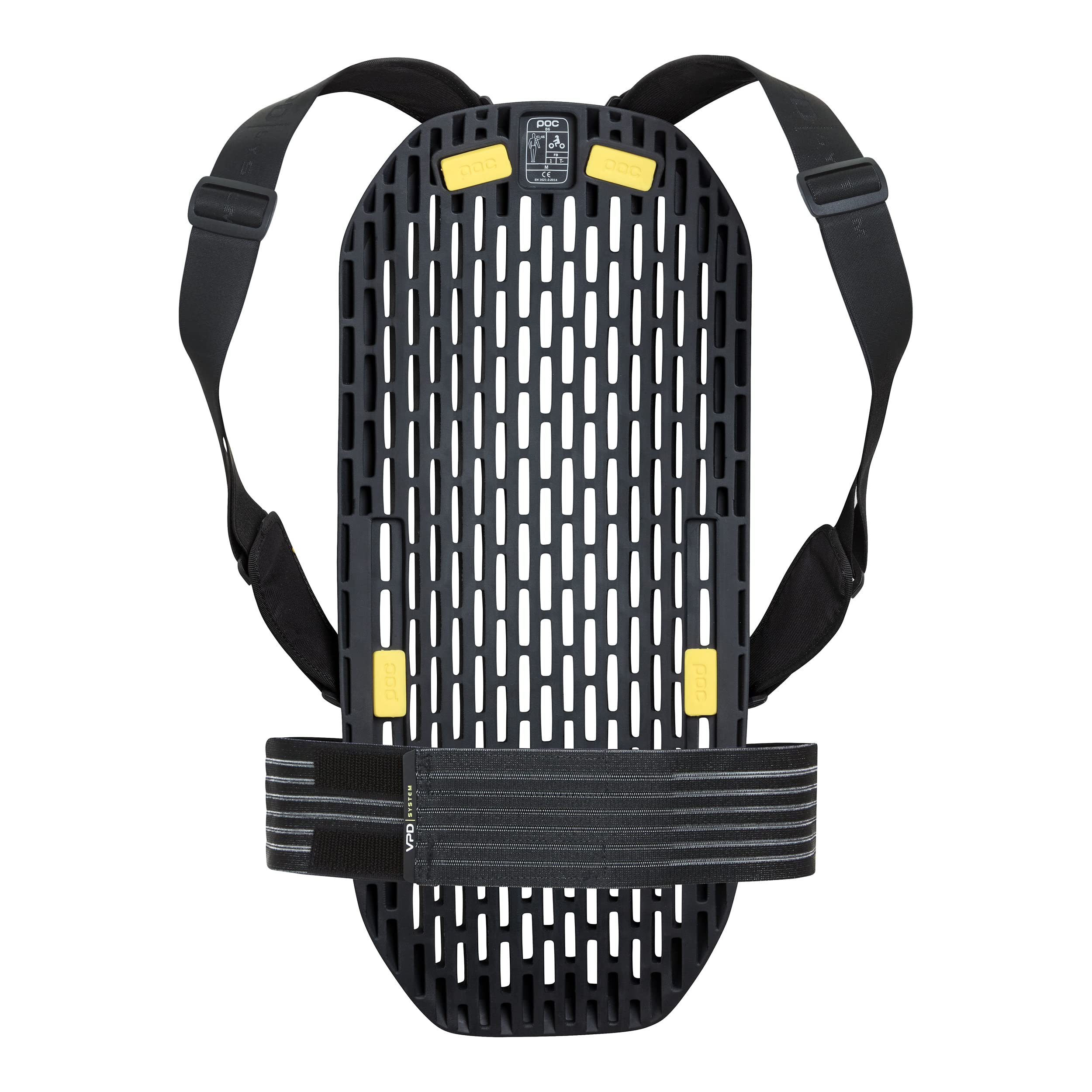 POC VPD System Back Armor for Ski Racing Protection, Uranium Black, Medium