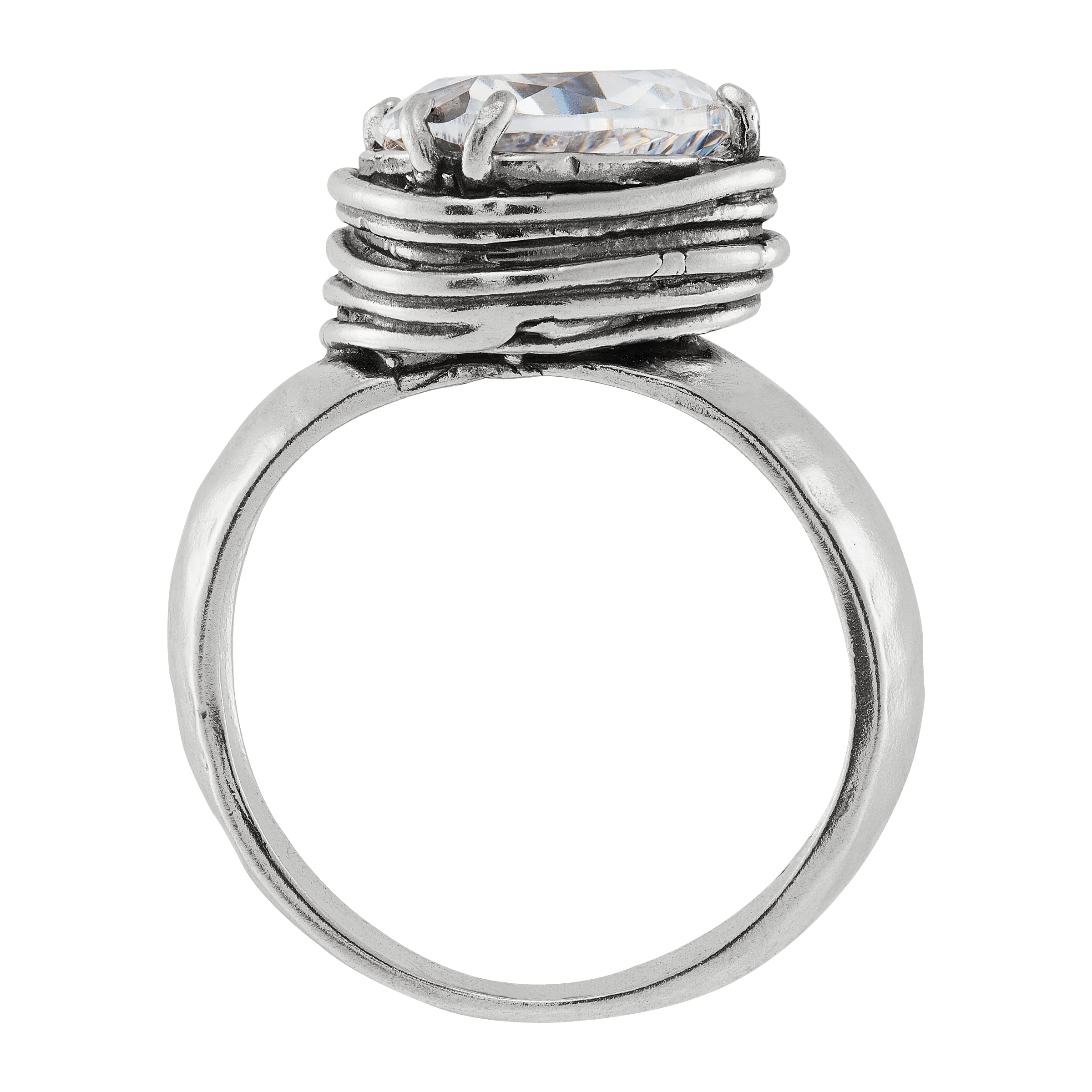 Silpada 'Feel Like a Trillion' Sterling Silver Cubic Zirconia Ring, Size 8, Size 8