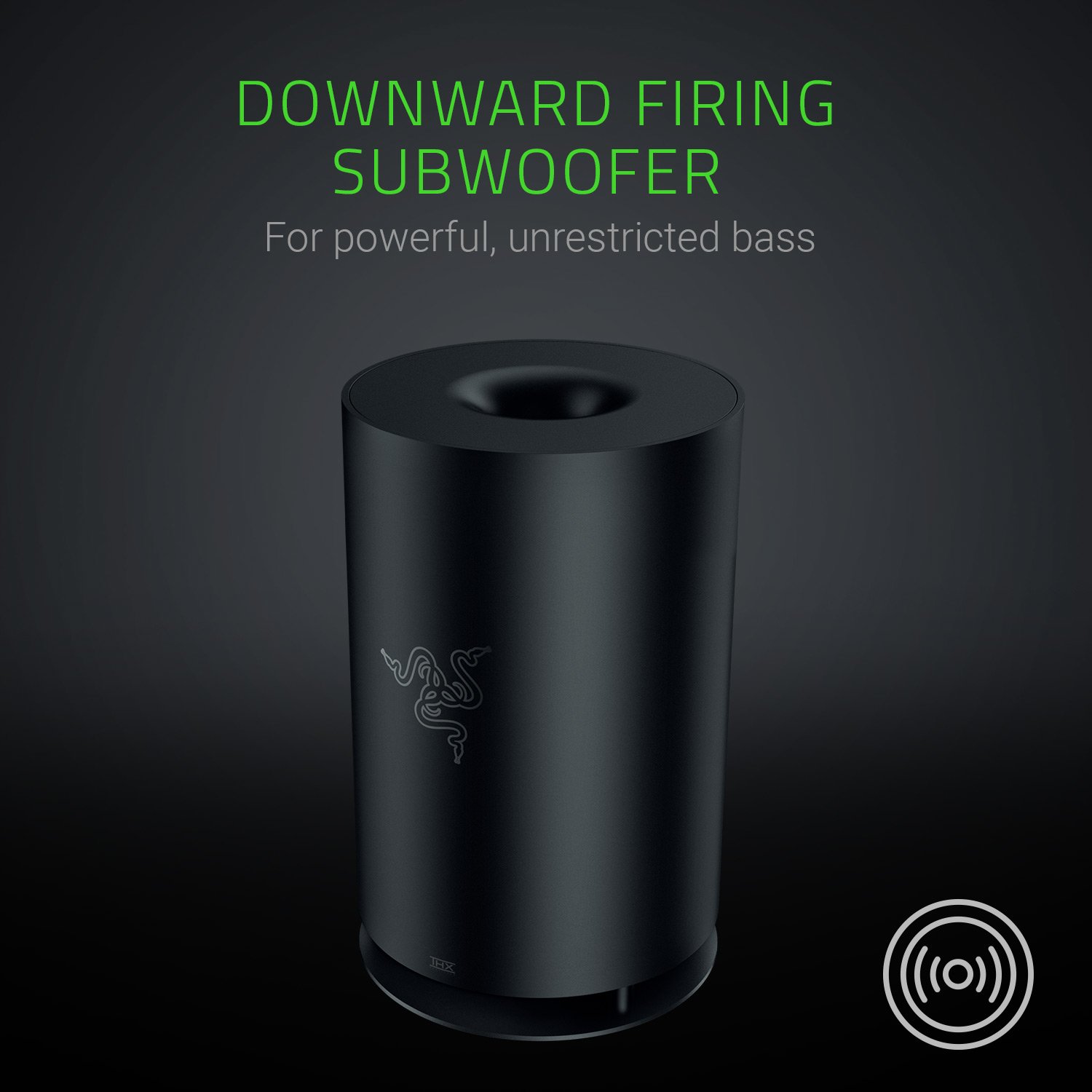 Razer Nommo Pro: THX Certified Premium Audio - Dolby Virtual Surround Sound - LED Illuminated Control Pod - Downward Firing Subwoofer - Powered Chroma - PC Gaming Speakers