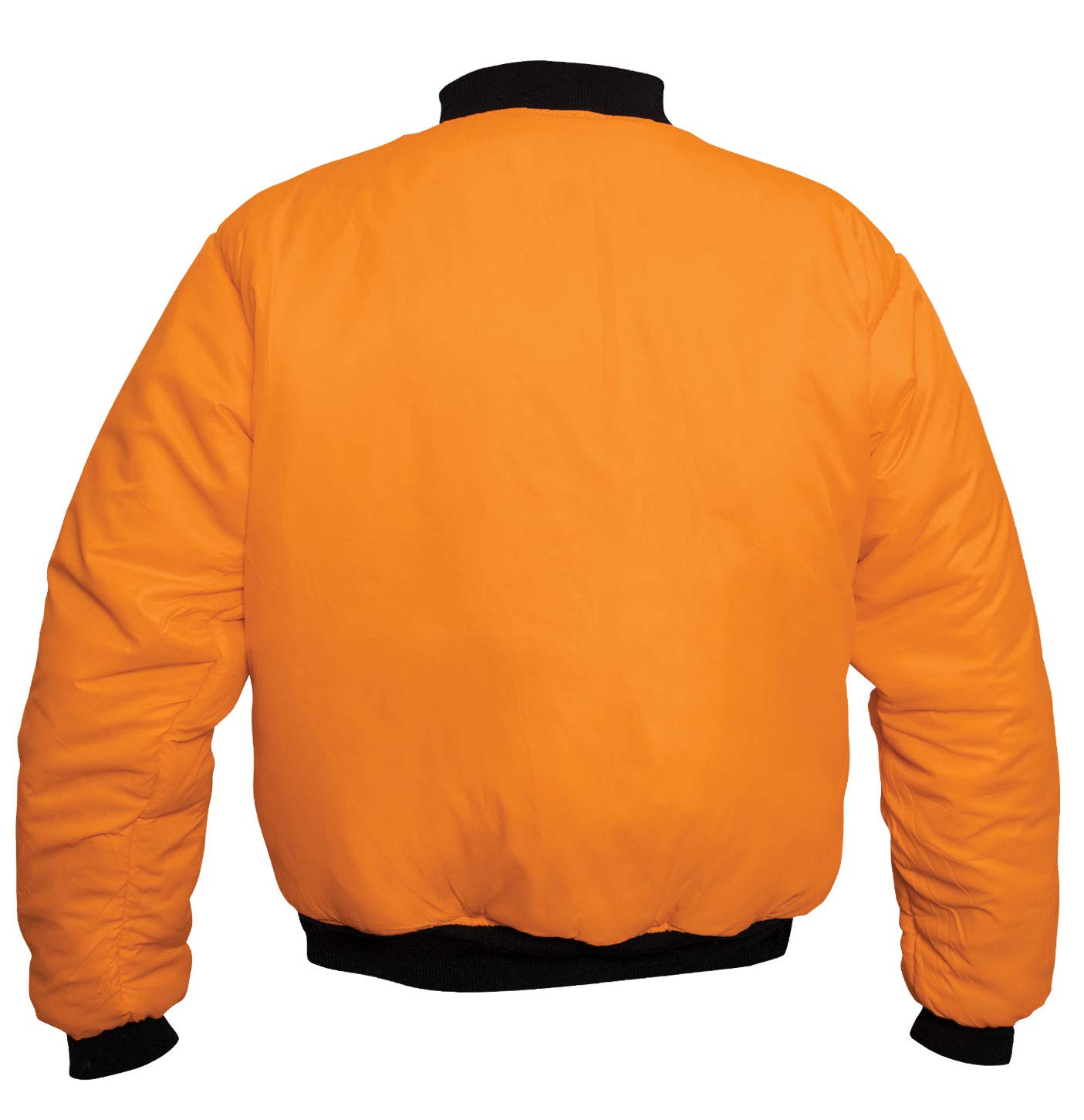 Rothco Enhanced Nylon MA-1 Flight Jacket (US, Alpha, X-Large, Regular, Regular, Black)