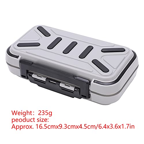 Waterproof Accessory Box, Switch Hinge Design Small in Size Easy to Carry Fishing Container Tool for Storing Fishing Equipment