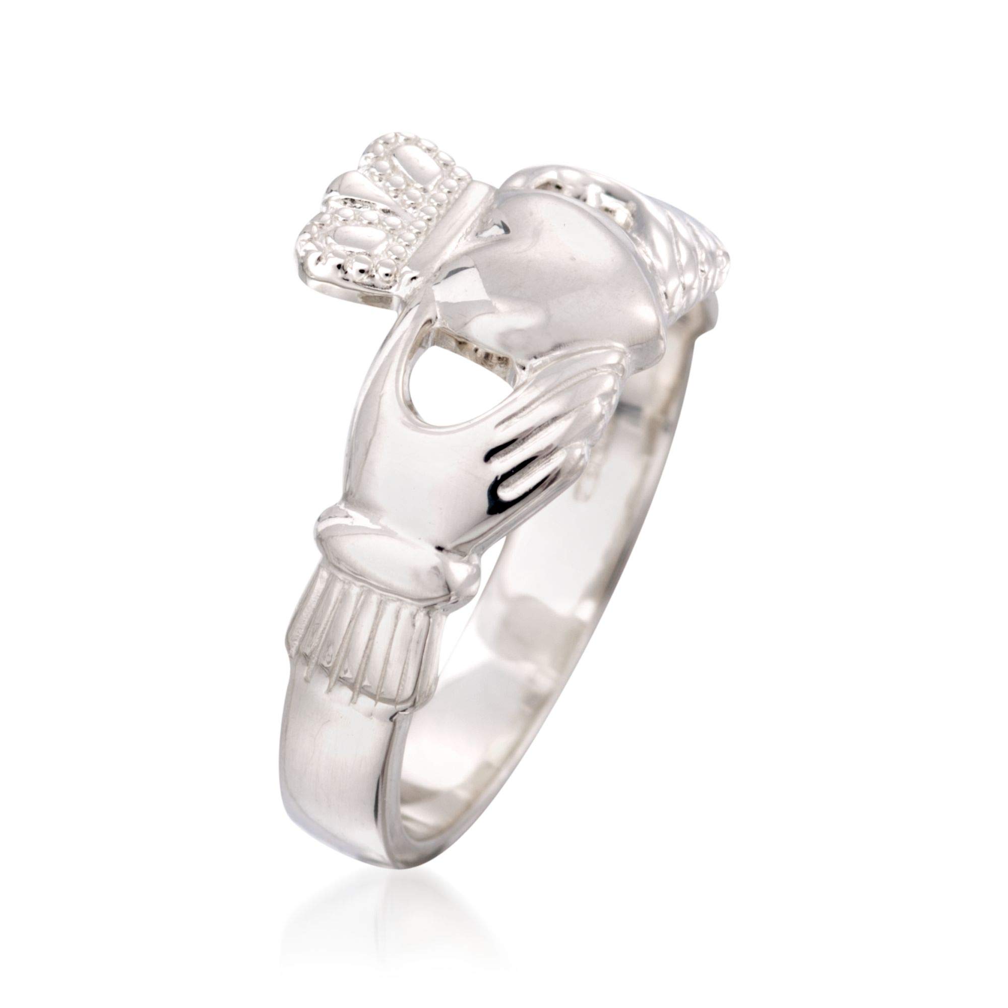 Ross-Simons Sterling Silver Claddagh Ring. Size 9