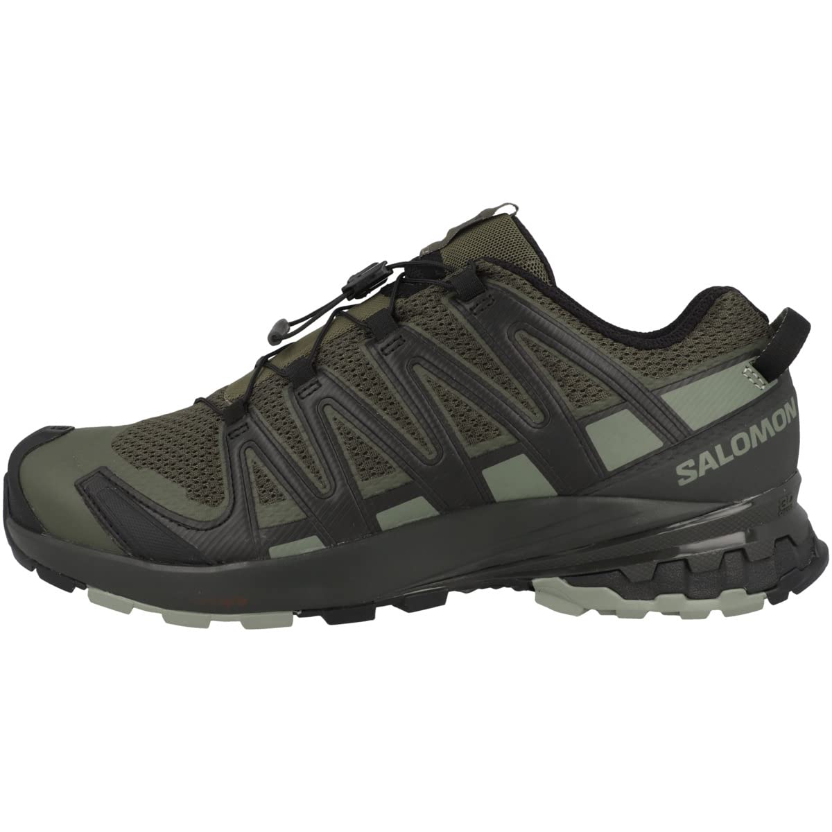 Salomon Men's Xa Pro 3D V8 Trail Running Shoes, Grape Leaf/Peat/Shadow, 7.5 Wide