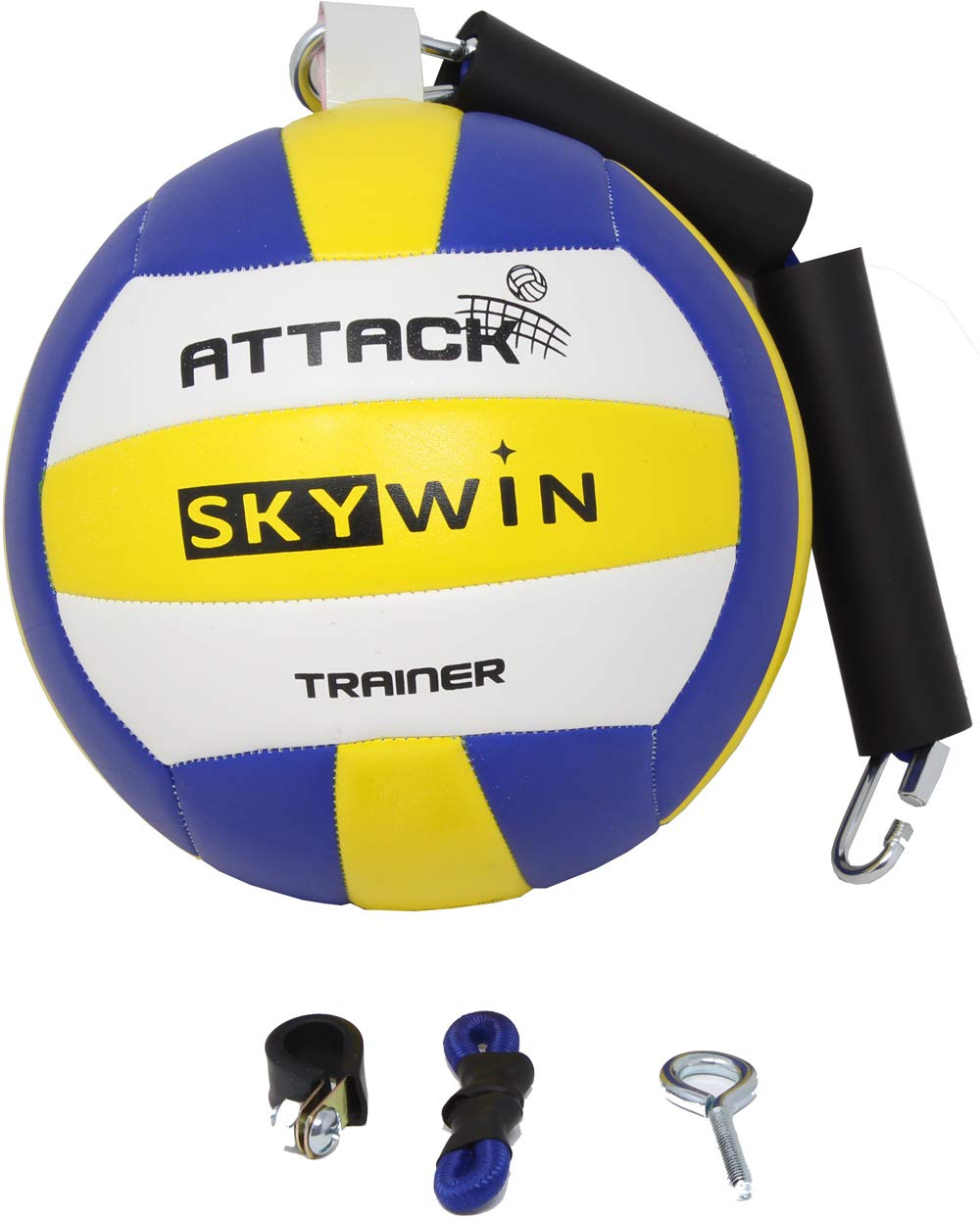 Skywin Volleyball Spike Trainer, Excellent Volleyball Training Aids Towards Epertise, Volleyball Equipment Training Improves Serving, Arm Swings, and Spiking Power (yellowblue)
