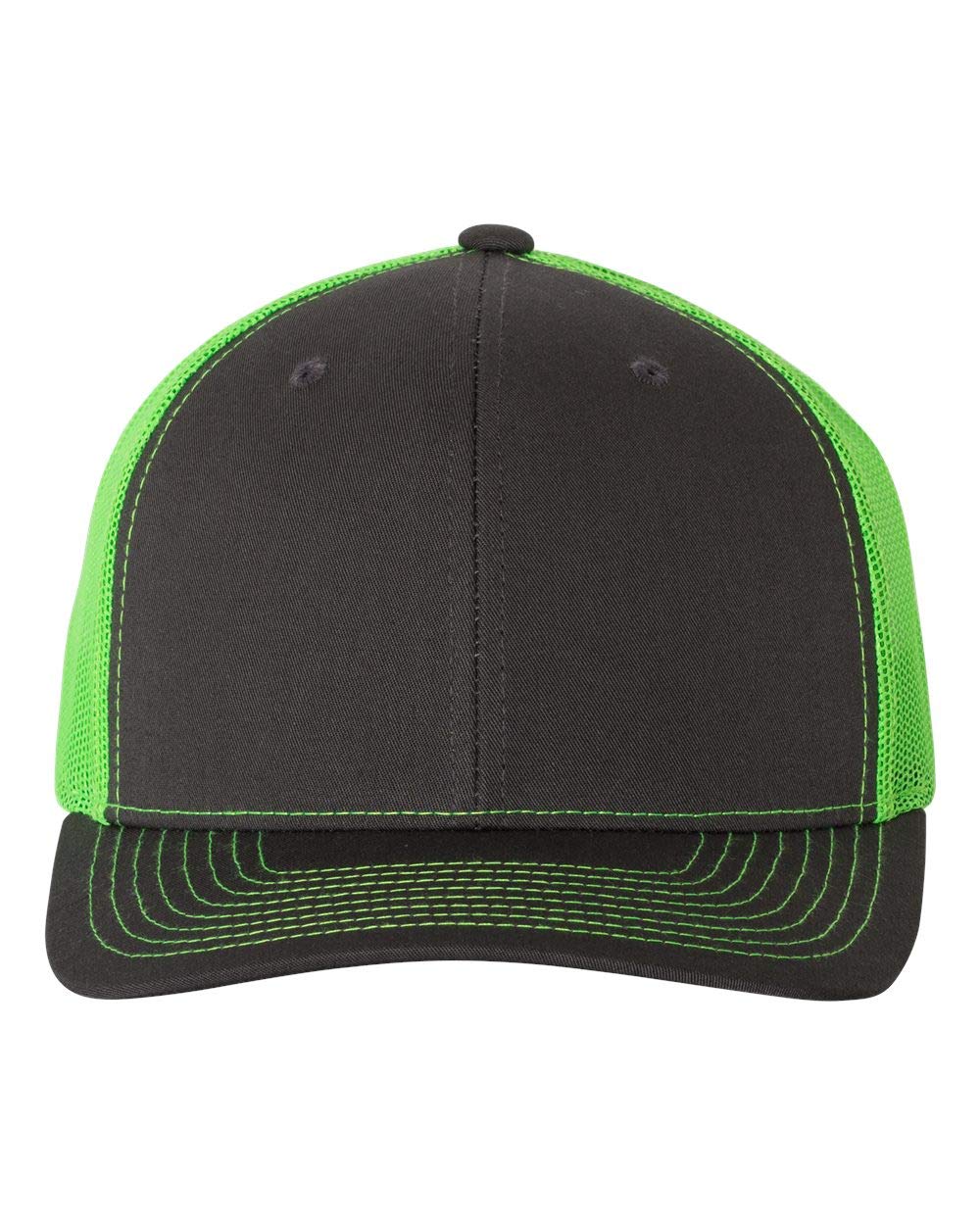 RICHARDSON Snapback Trucker Cap, Adjustable, Heather Grey/White