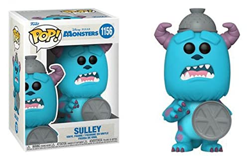 POP Disney Pixar: Monsters Inc. 20th - Sulley with Lid Funko Pop! Vinyl Figure (Bundled with Compatible Pop Box Protector Case), Multicolored, 3.75 inches