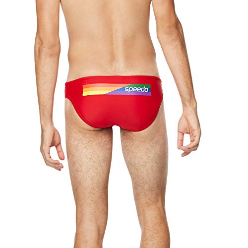 Speedo Men's Swimsuit Brief Powerflex Eco Solar, BITTERSWEET, 30