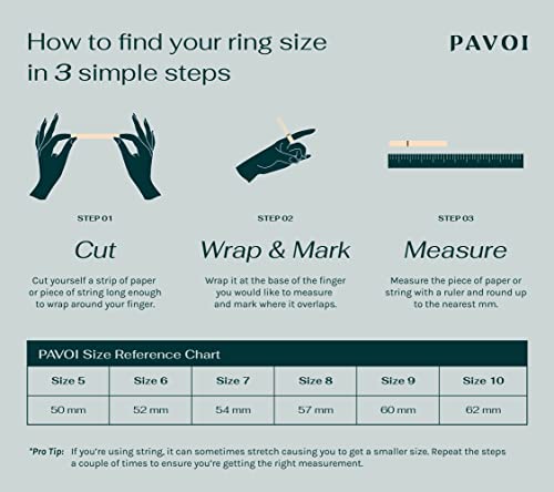 PAVOI 14K Gold Plated Open Twist Eternity Band Yellow Gold for Women Size 9