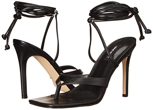 Nine West Women's TERRIE3 Heeled Sandal, Black, 7
