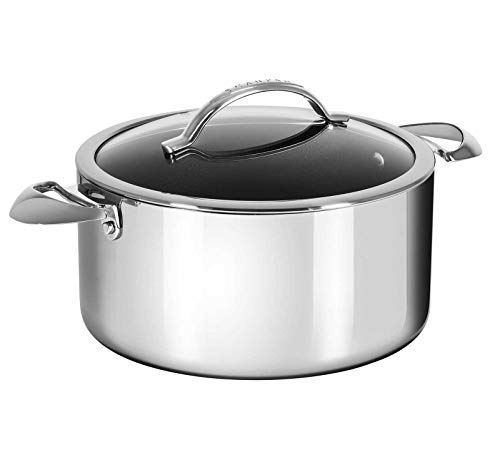Scanpan HaptIQ Nonstick Induction Suitable 10-Piece Cookware Set, Mirror Polished Stainless Exterior