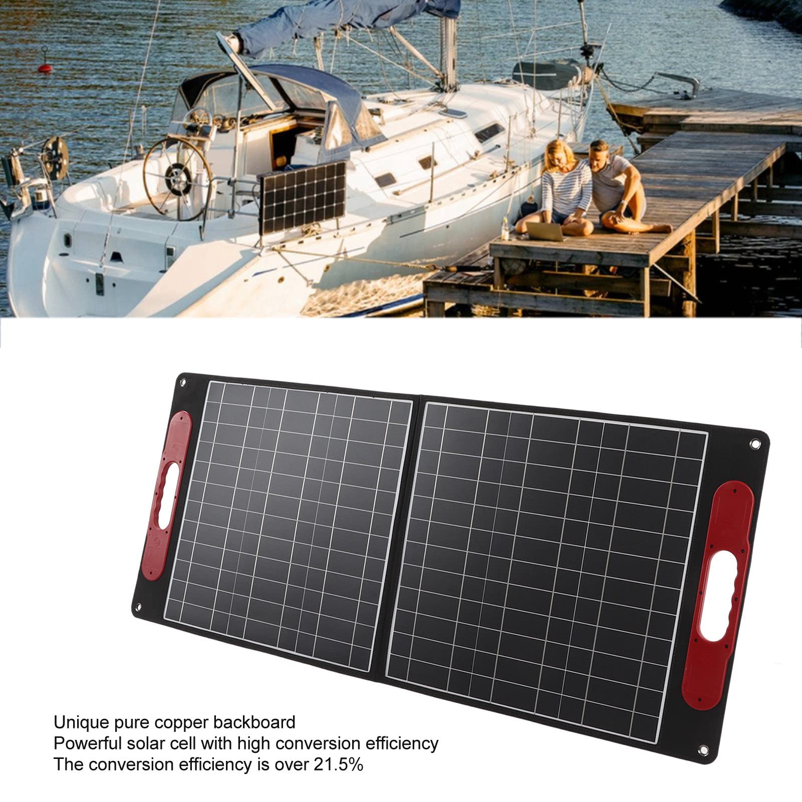 Portable Folding Solar Panel 16V Outdoor Controller 100W Electric Vehicle Generating Panel for Car SemiFlexible Rv Solar Panels