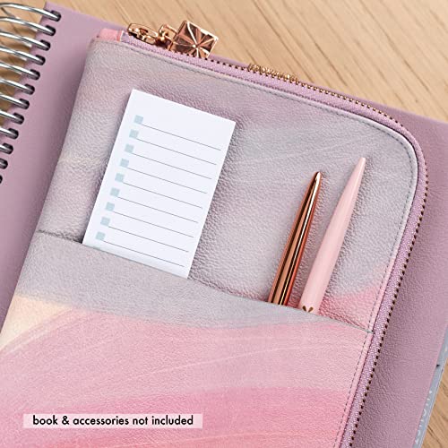 Ultimate Planny Pack - Brushstrokes. Planner Accessory Pouch. Inside Pockets & Extended Metal Zipper. Elastic Band to Secure Around Planner/Notebook. Vegan Leather Organizer Case by Erin Condren.