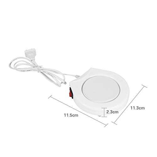 Teapot Warmer, 110V White Electric Powered Cup Warmer Heater Pad Coffee Tea Milk Mug US Plug