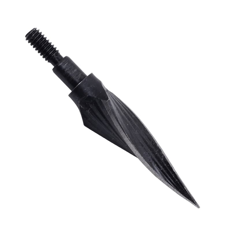 SOPOGER Archery Broadheads 125 Grain Traditional Hunting Broad Heads 3 Blades Screw-in Arrow Heads Arrow Tips for Compound Bow Recurve Bow (6 Pack) (100 Grain-B)