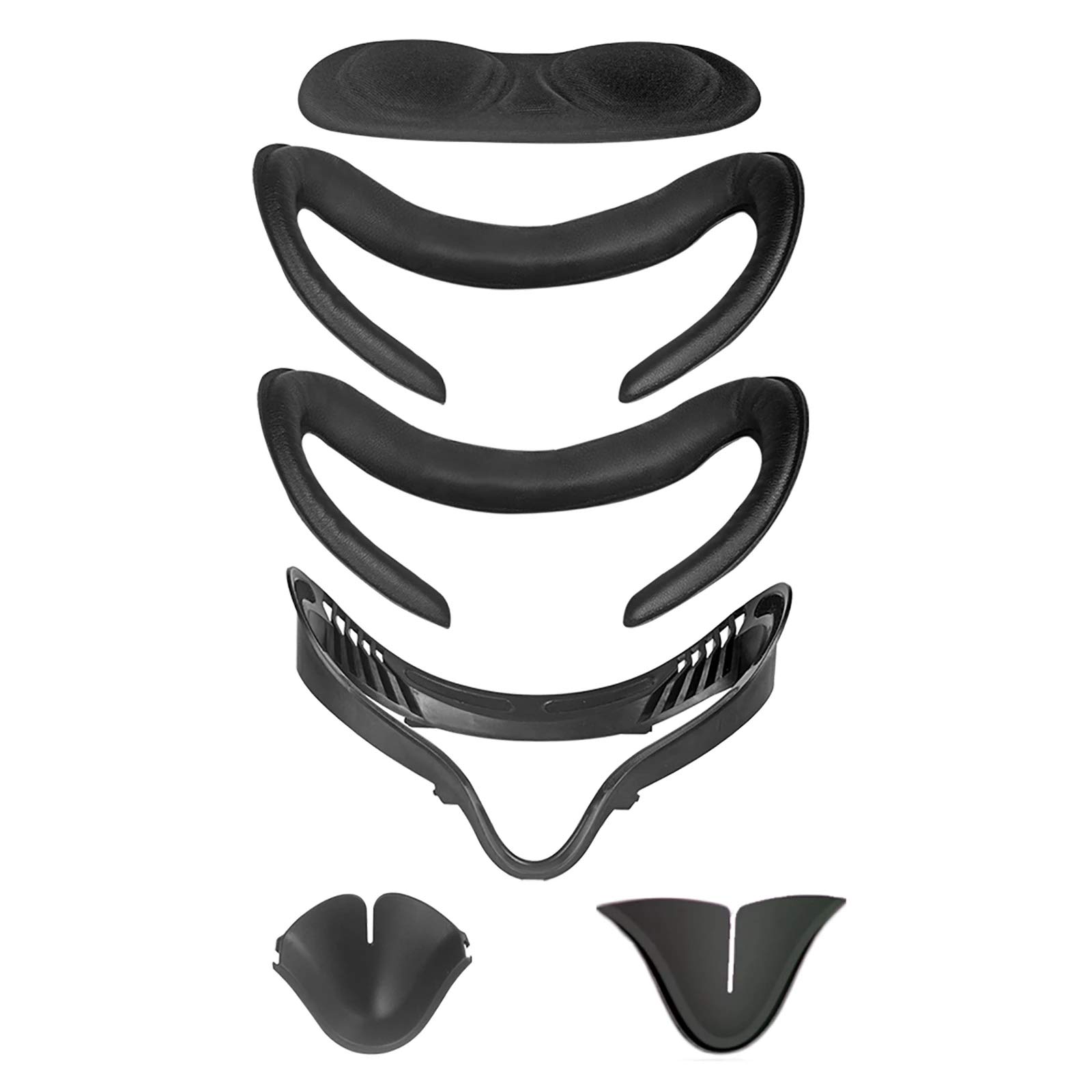 Oculus Quest 2 Facial Interface Bracket Leather Eye Cover 6 Sets (Black)