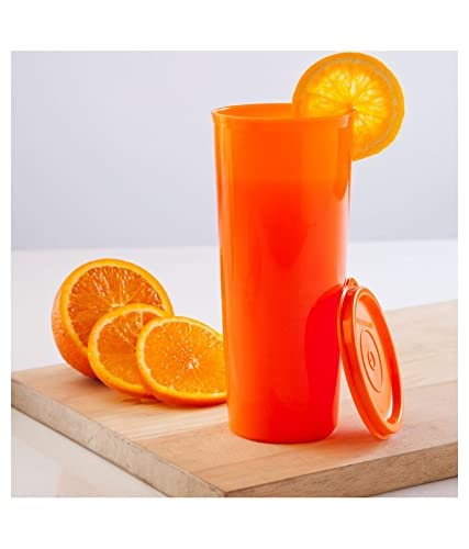 Tupperware 16 oz Tumbler Set of 4 in Tropical Water
