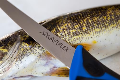 OUTDOOR EDGE Fillet Knife Set | ReelFlex Pak Features 3 Razor-Sharp Flexible Fillet Knives | 6", 7.5" & 9" German Stainless Blades, Non-Slip Handles, Sharpener & Hard Case | Fishing Gear & Equipment