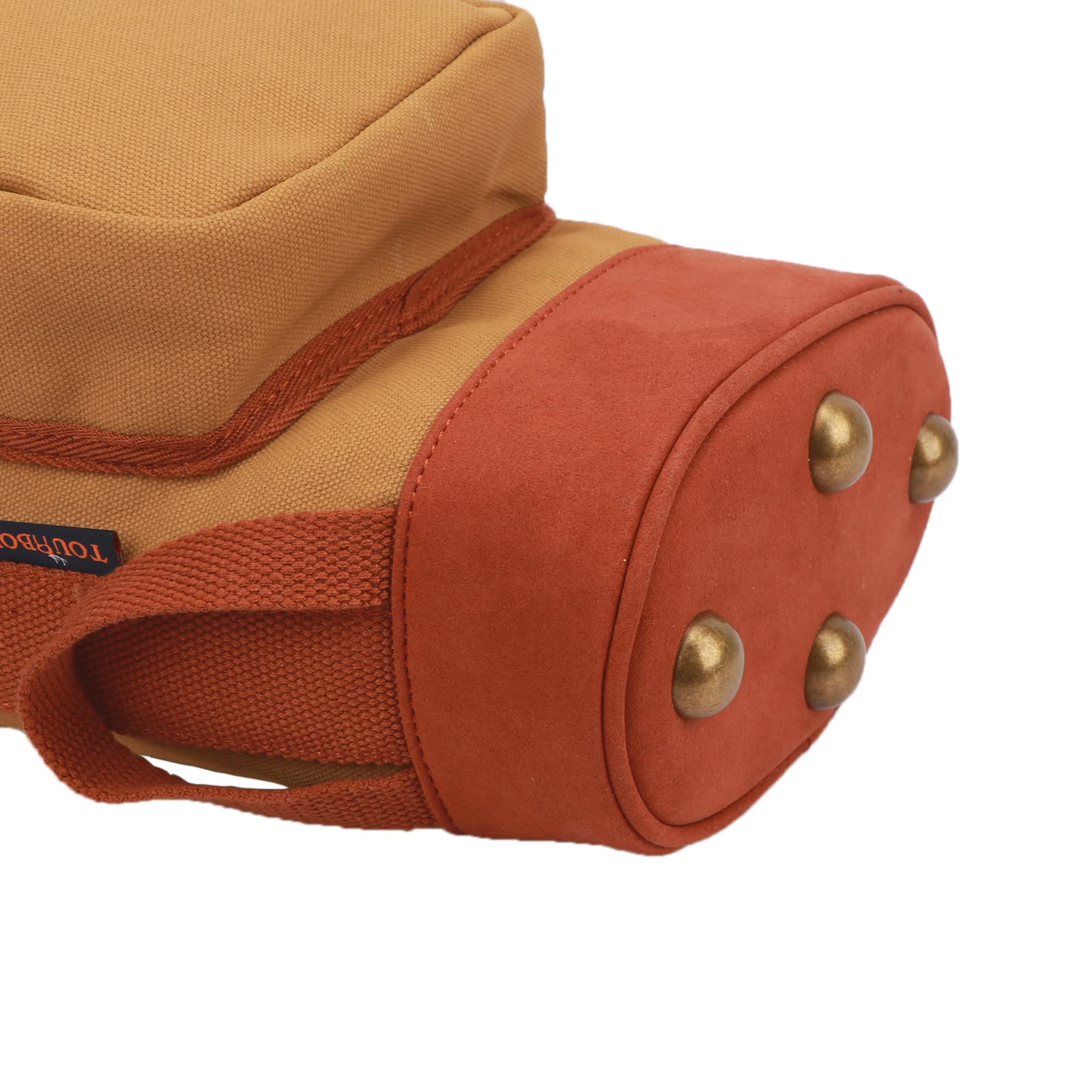 Tourbon Canvas Lightweight Sunday Golf Bag Clubs Carry Pockets Travel Storage