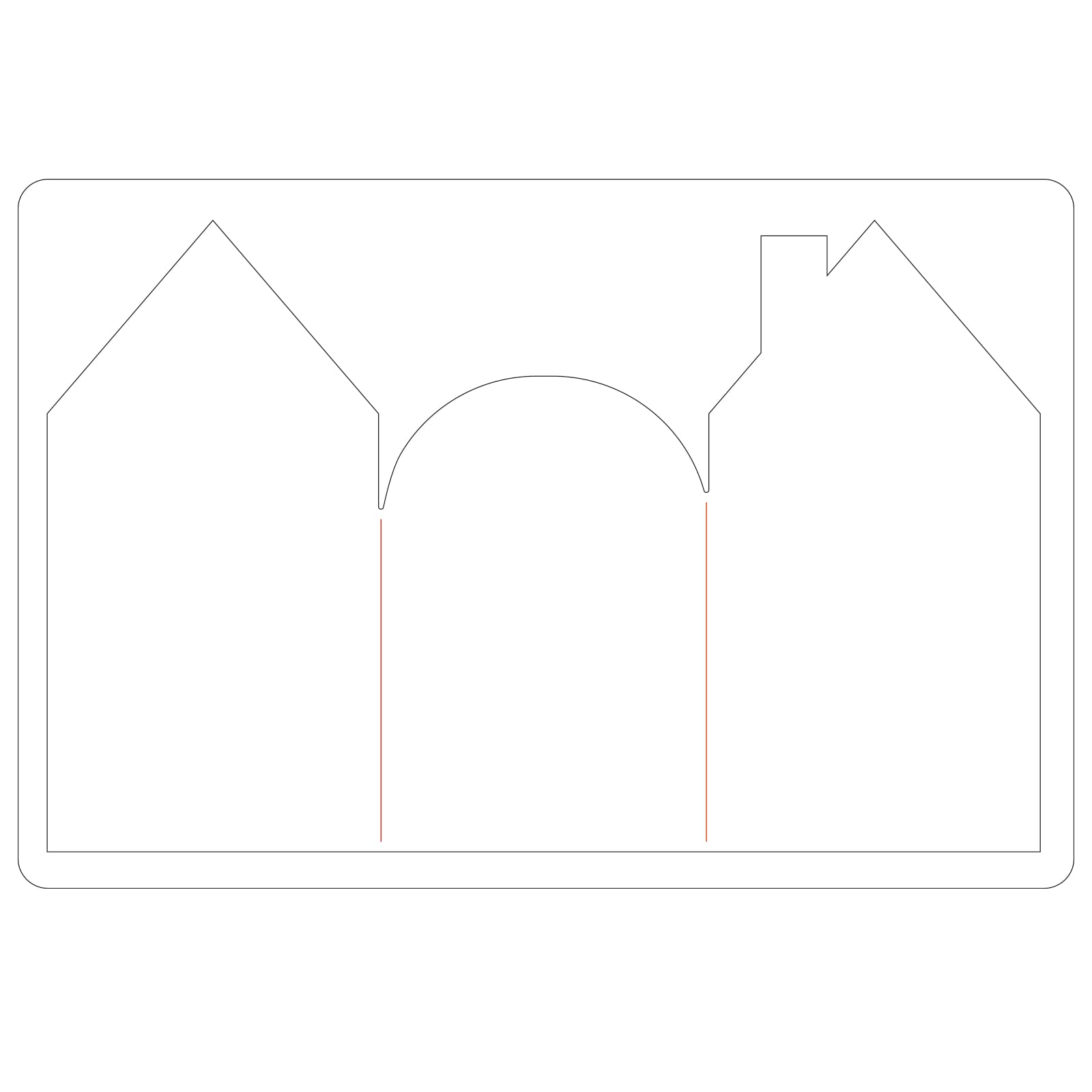 Sizzix Bigz L Die House Book by Olivia Rose, 665826, Multicolor