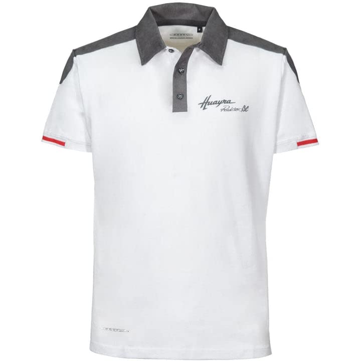Pagani Huayra Roadster BC Men's Alcantara Polo Shirt Dark Grey