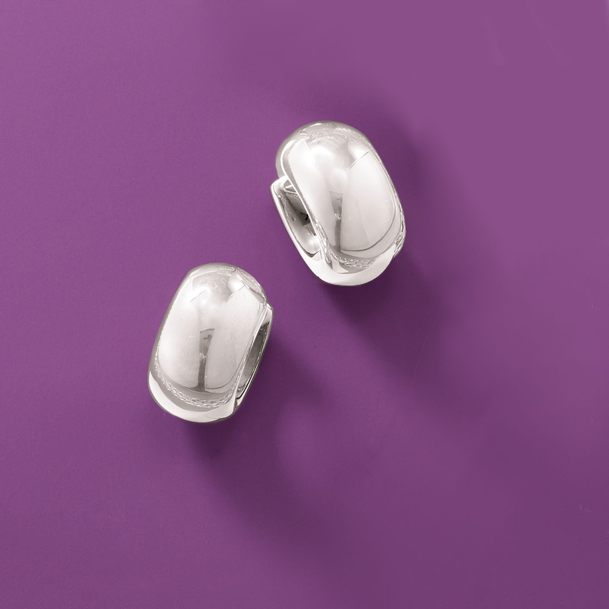 Ross-Simons Sterling Silver Wide Hoop Earrings