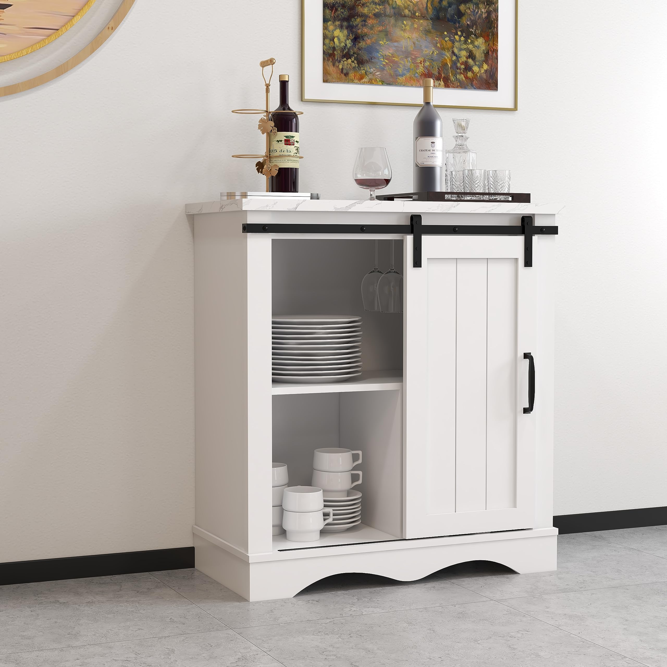 scolyk Wine Bar Cabinet with Storage Coffee Bar Cabinet Wine Cabinet Buffet Cabinet Liquor Cabinet Bar for Home Mini Bar Buffets & Sideboards Coffee Bar Table