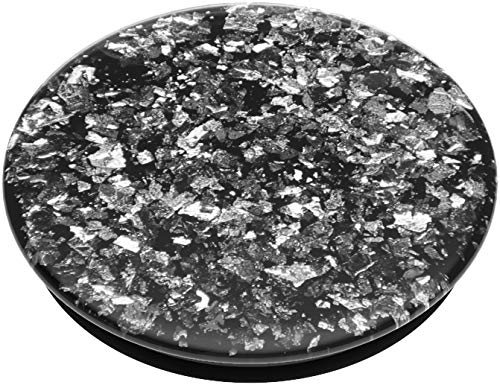 PopSockets: Phone Grip with Expanding Kickstand, Pop Socket for Phone - Silver Foil Confetti