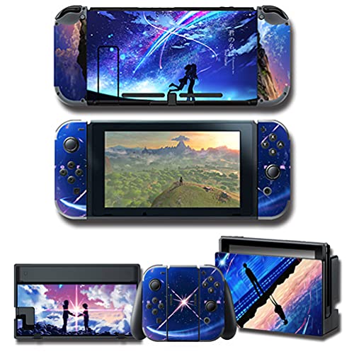 TANOKAY Stickers Decals Protector Skin for Nintendo Switch, Wrap Cover Full Set Protection Faceplate Console Dock