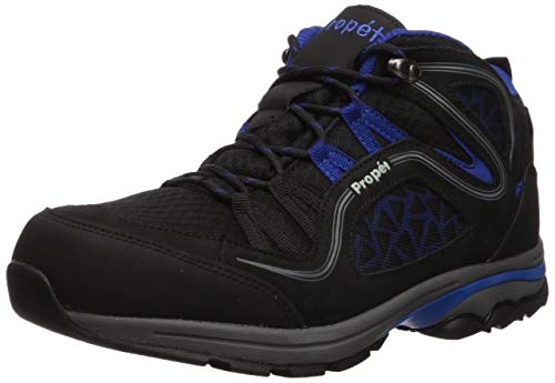 Propét Women's Peak Shoe, Black/Royal Blue, 09 D US