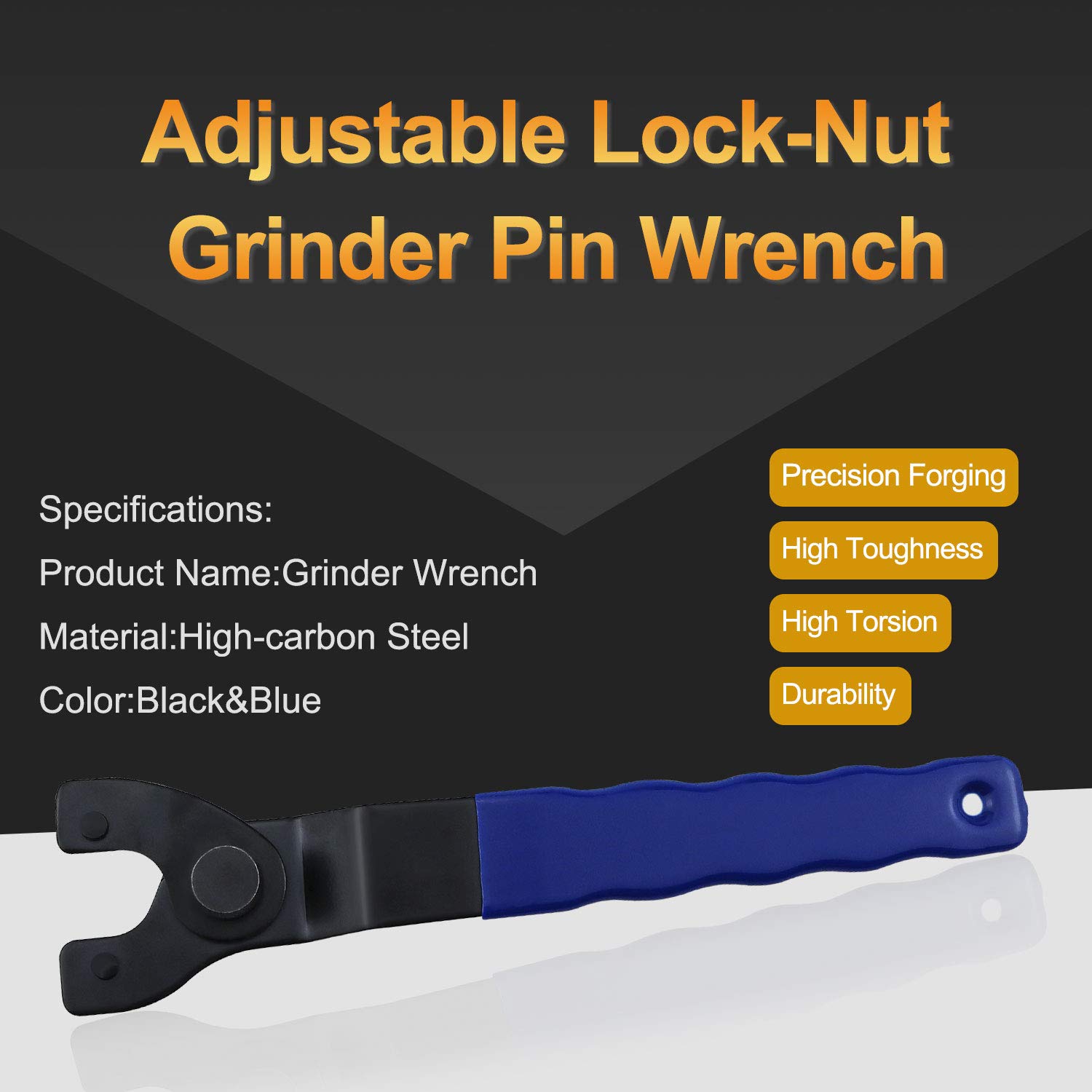 Romalon SEWA20 Adjustable Grinder Lock-Nut Wrench Replacement for Makita Bosch & Other Angle Grinder