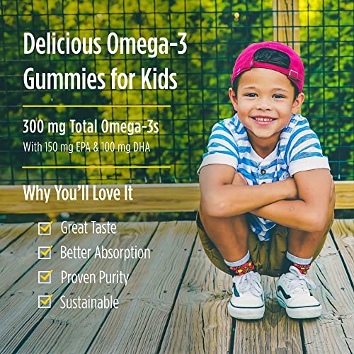 Nordic Naturals Nordic Omega-3 Fishies, Tutti Frutti - 36 Fishies - 300 mg Total Omega-3s with EPA & DHA - Healthy Brain, Mood, Vision & Immune System - Non-GMO - 36 Servings