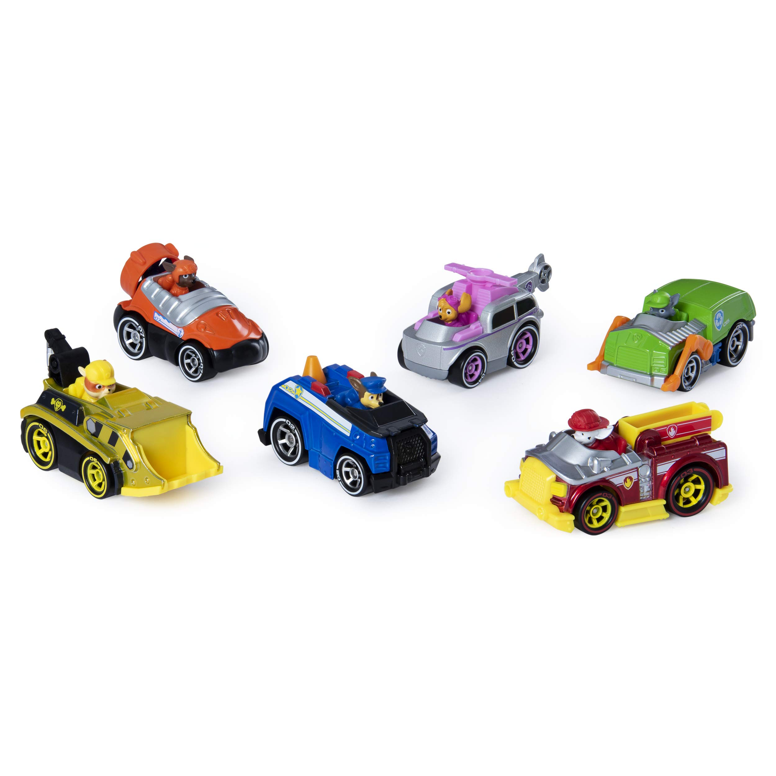Paw Patrol, True Metal Classic Gift Pack of 6 Collectible Die-Cast Vehicles, 1:55 Scale