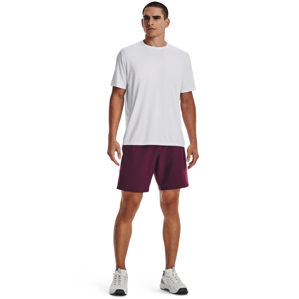 Under Armour Men's Woven Graphic Shorts, (572) Purple Stone / / White, Medium