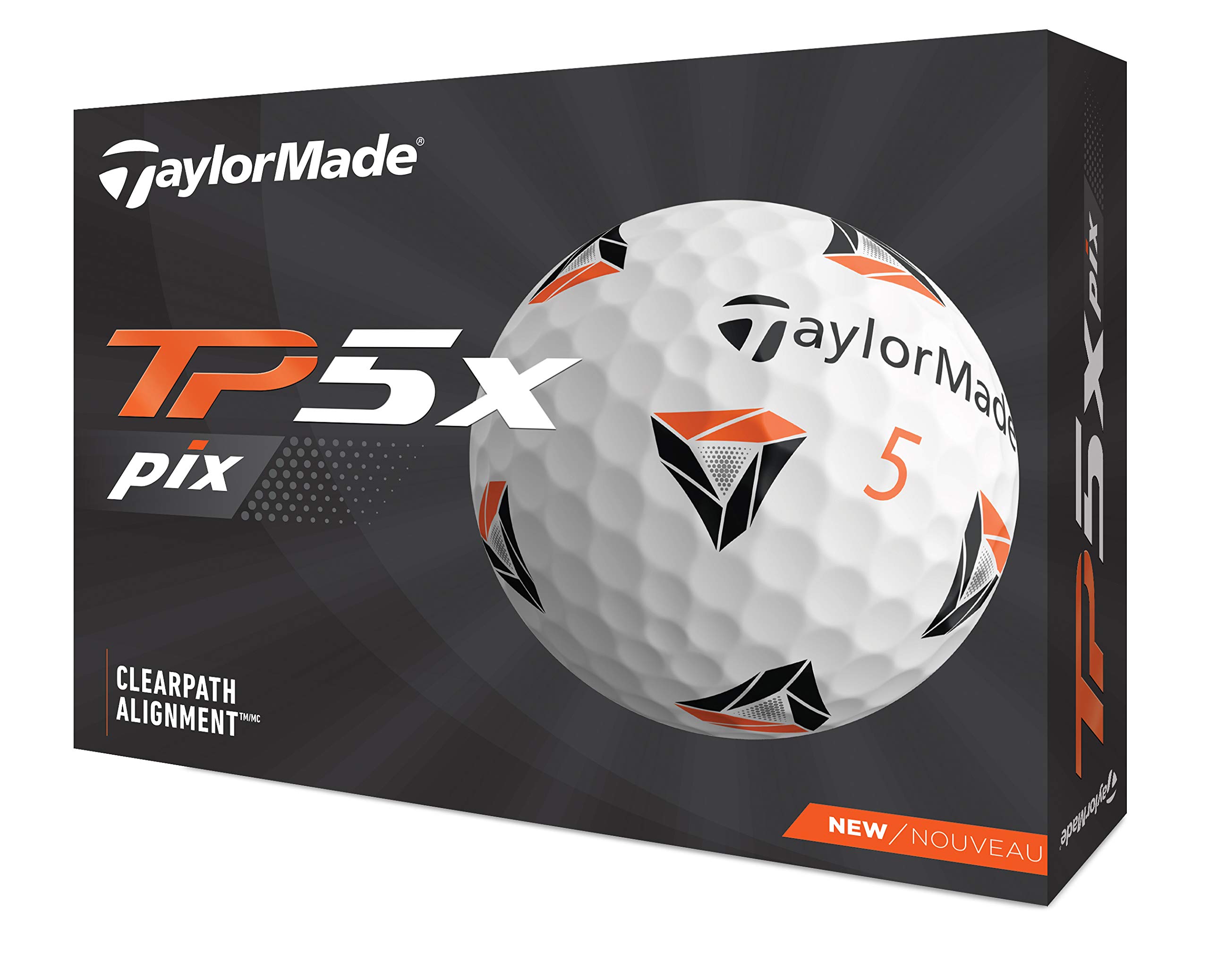 TaylorMade 2021 TP5 Pix 2.0 Golf Balls White