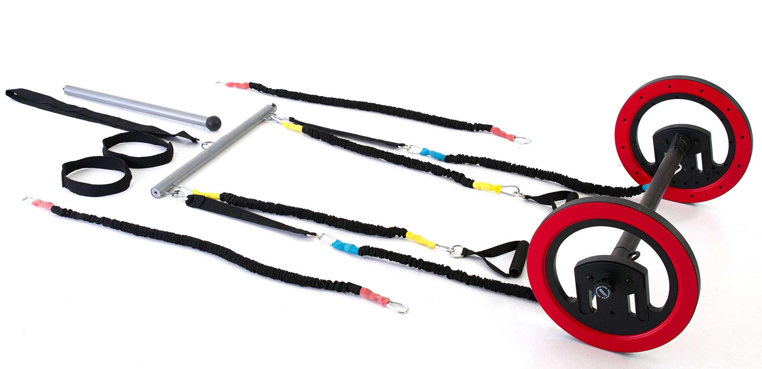 Pilates Wheel – Portable Machine Pilates – Designed by Master Pilates Instructors – Includes, Resistance Bands, and Anchor System – for All Fitness Levels - Plus Free Online Classes