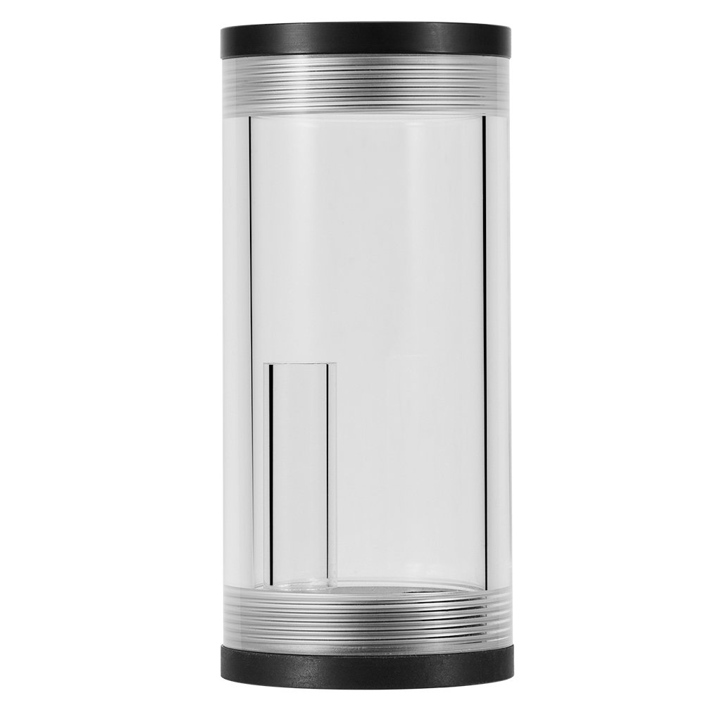 PC Water Pump,Computer Liquid Water Cooling Radiator Acrylic Cylinder Water Reservoir,Full Open Design Noise Reduction Water Cooling