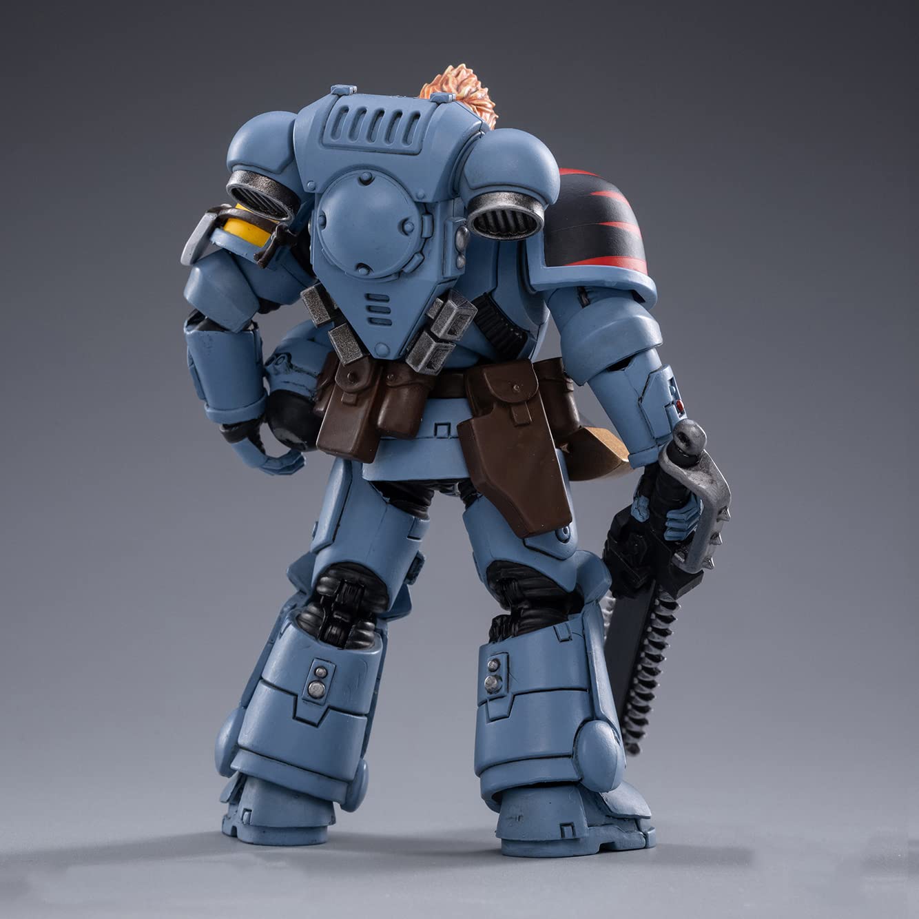 Pipigirl JoyToy × Warhammer Genuine License 1/18 Soldier Action Figures, 4inch Army Military Extreme Warrior Models Kits(Space Wolves Ragnar Blackmane)