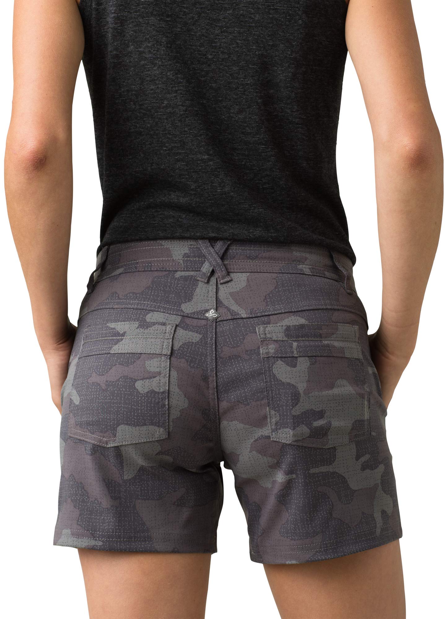 prAna Women's Olivia Short, Gravel Camo, 12W x 5L