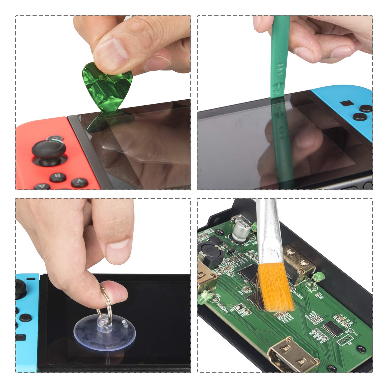 Repair Kit for NS Switch, Younik 17 in 1 Switch Screwdriver Set, Screwdriver Game Bit Repair Tool Kit for NS Switch/Switch Lite/J-Con/DS/NES/SNES/DS Lite/GBA