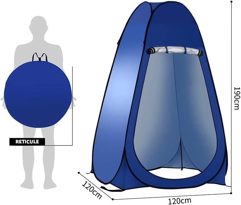 Pop Up Pod Privacy Tent Changing Room Instant Portable Outdoor Shower Tent w/Window Foldable Rain Shelter with Carry Bag for Camping Beach - Easy Set Up Lightweight and Sturdy