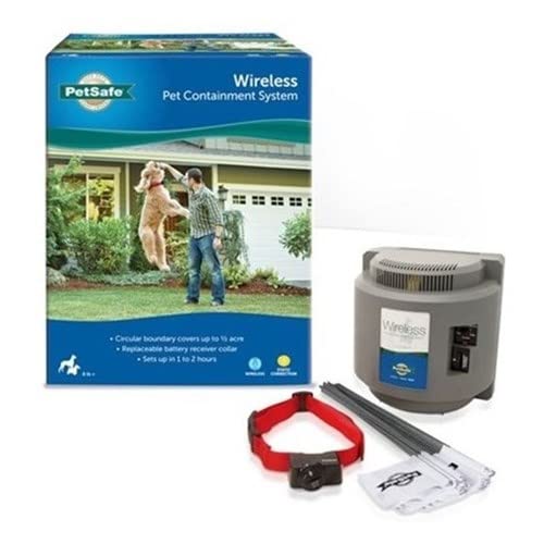 PetSafe PIF-300-3 Wireless Pet Containment System Keeps Pets Happier Covering an Area up to ½ Acre