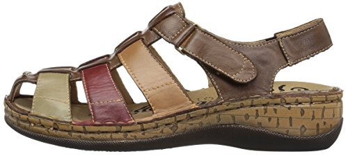 Propet Women's Jubilee Sandal, bark multi, 12 Medium US