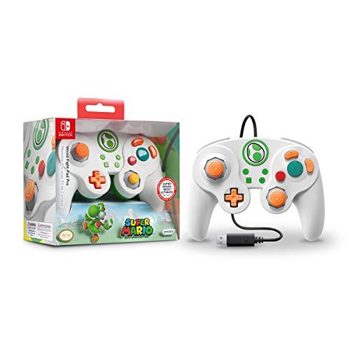 PDP Gaming Super Mario Bro Yoshi GameCube Wired Fight Pad Pro Controller: Yoshi - Nintendo Switch