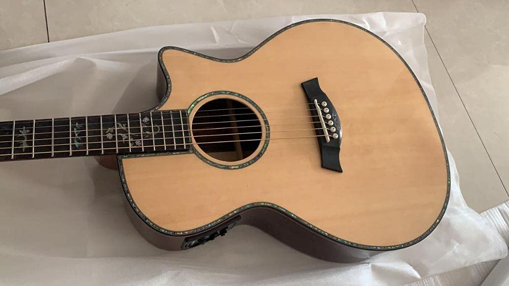 Style acoustic electric guitar, solid spruce top acoustic guitar,Folk pop guitarAcoustic Guitar KitsAcoustic Steel-String Guitars Guitar YYYSHOPP