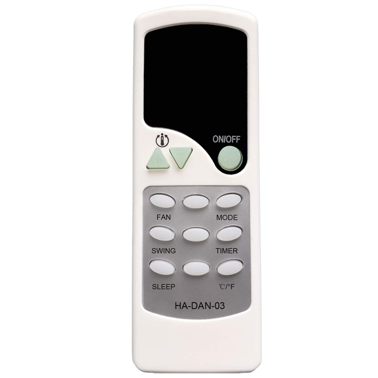 Replacement for DANBY Air Conditioner Remote Control for Model DPA120E1BDB DPA120E1WDB DPA100EAUWDB DPA100EAUBDB DPA120EAUWDB DPA120EAUBDB DPA120HEAUBDB DPA140HEAUBDB DPA140HEBUBDB DPA140HEAUWDB