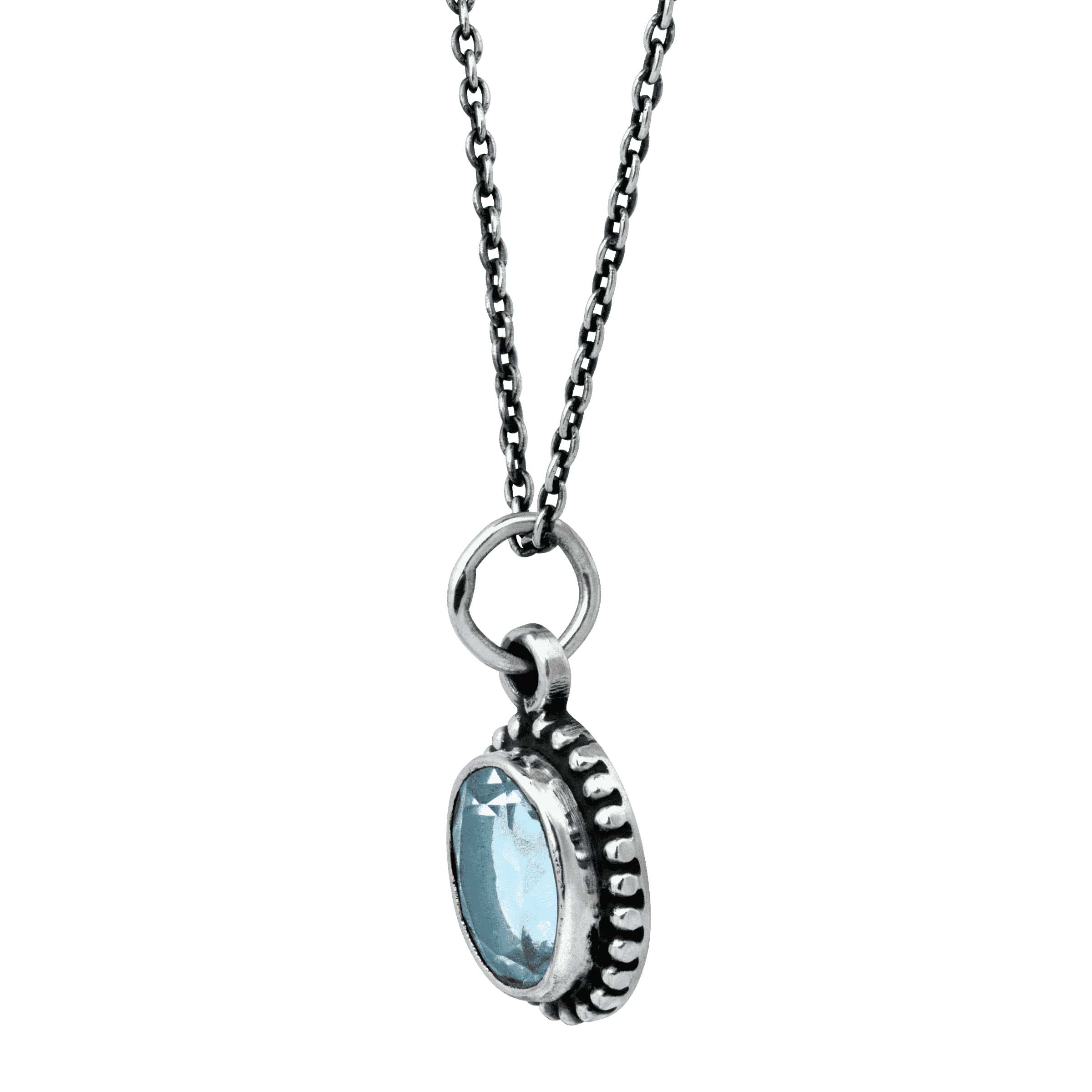 Silpada 'Sandbar' Topaz Pendant Necklace in Sterling Silver, 16" + 2"