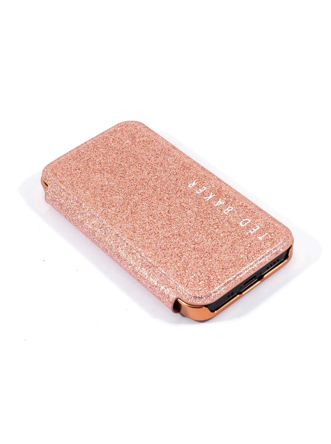 Ted Baker DIAMOY Mirror Case for iPhone 12 Pro Max - Rose Gold Glitter