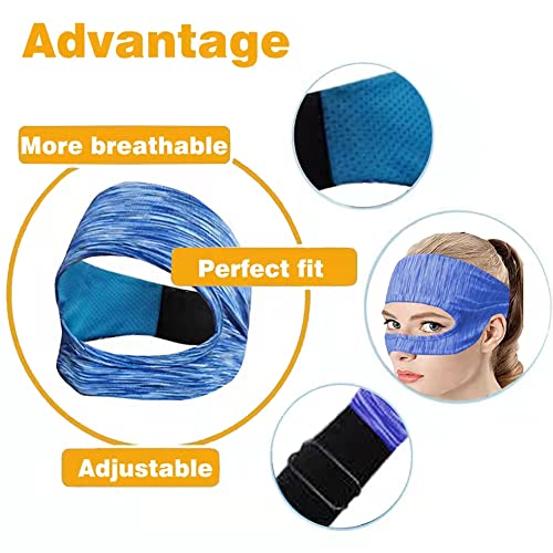 VR Headsets Eye Mask Cover Sweat Band Breathable VR Accessory, Designed Adjustable Sizes for Use VR Work - Sweat-Proof, Non-Slip, Washable(3 Pcs)