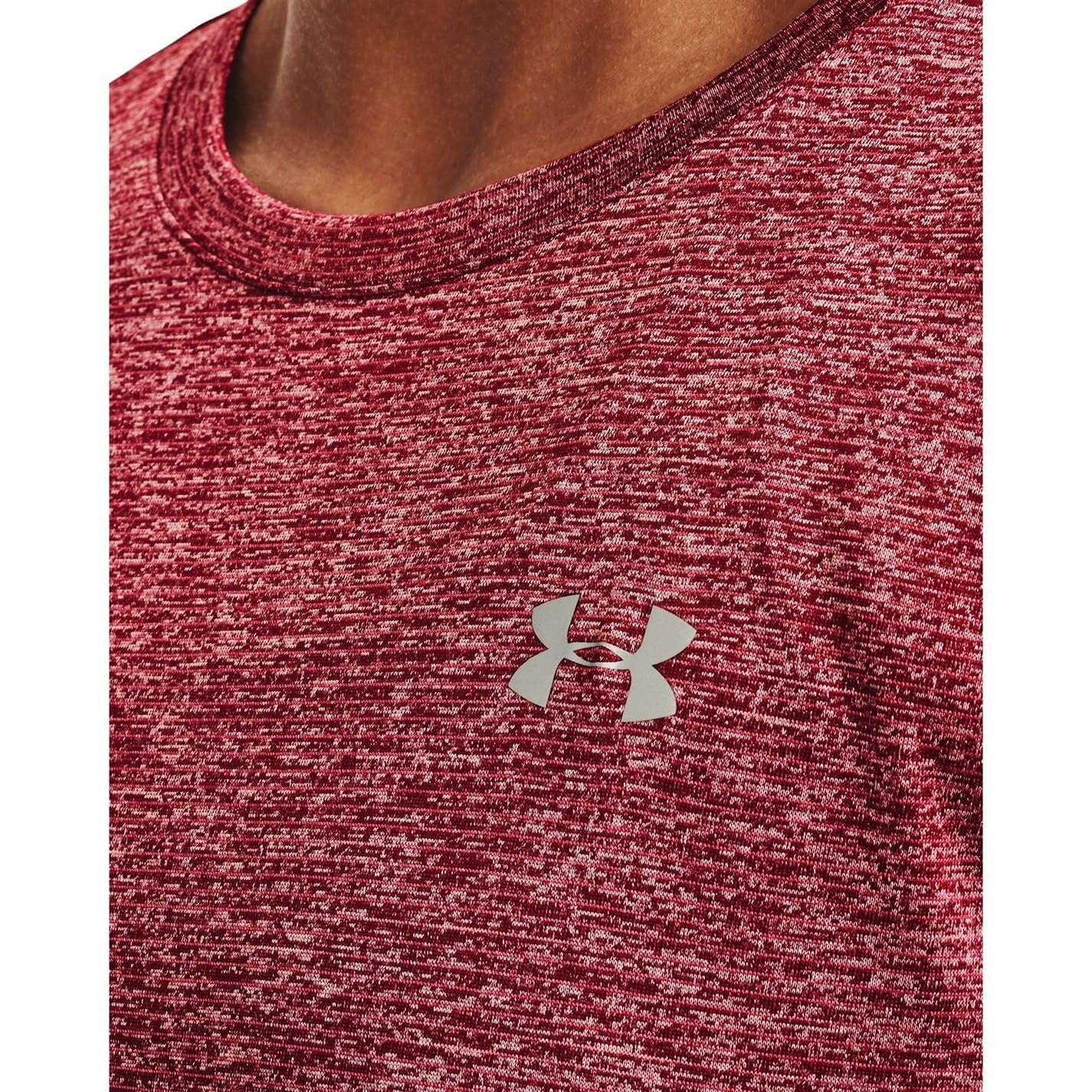 Under Armour Women's Tech Twist T-Shirt,Black Rose (664)/Metallic Silver,X-Small