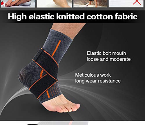 TBESTOACC Ankle Brace, Ankle Support Braces for Injury Recovery, Breathable Ankle Wrap for Men Women with Adjustable Wrap, 2 Pack (Small)